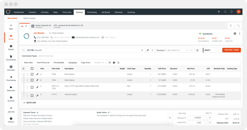 Clarity Go: Streamline Quotes, Production, and Profit with Complete ...